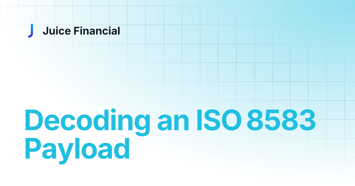 Decoding an ISO 8583 Payload | Juice Financial